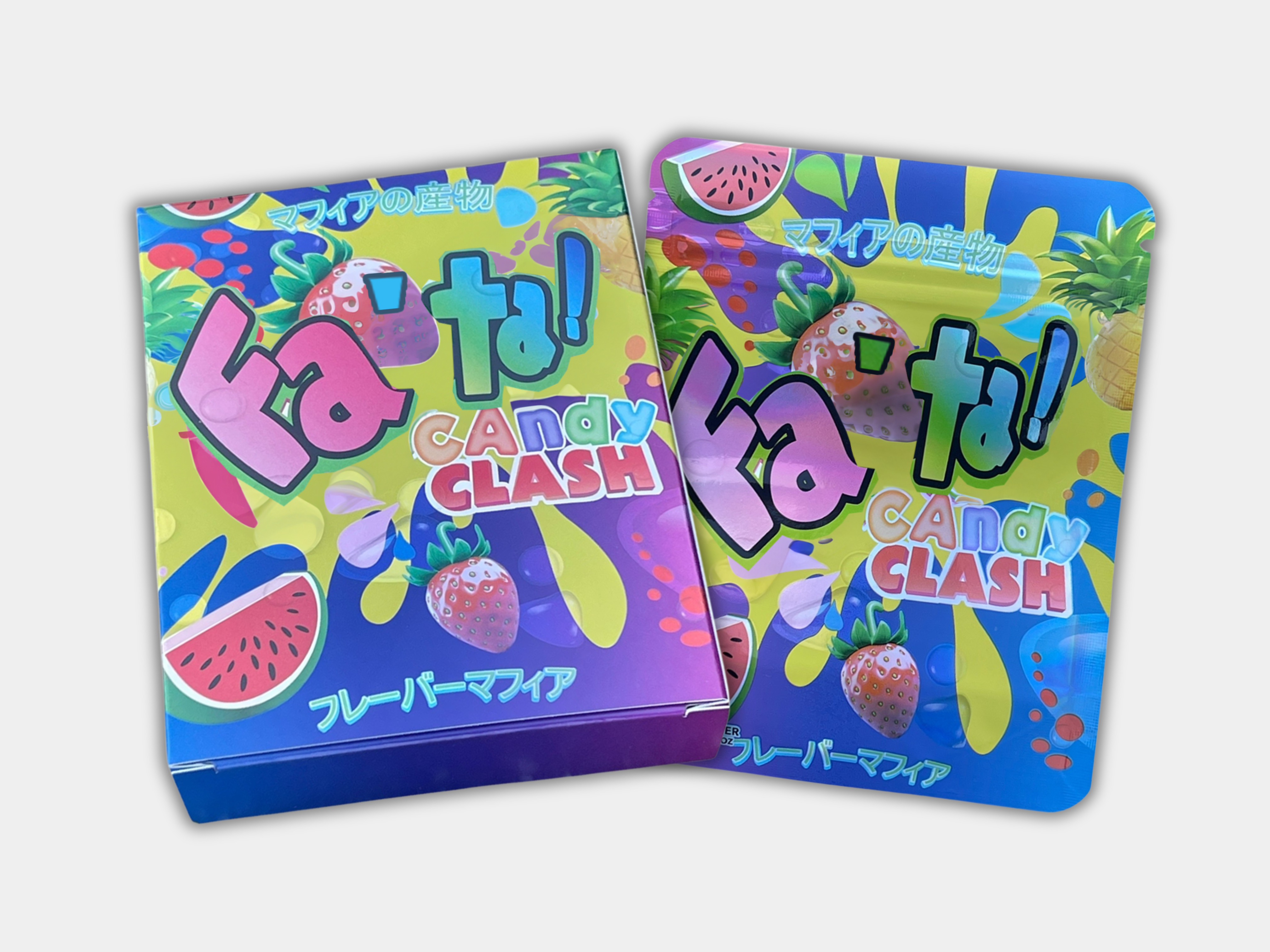 Fa'Ta Candy Clash 3.5g Mylar Bag with BOX | Smell Proof – Gorilla Boyz Inc