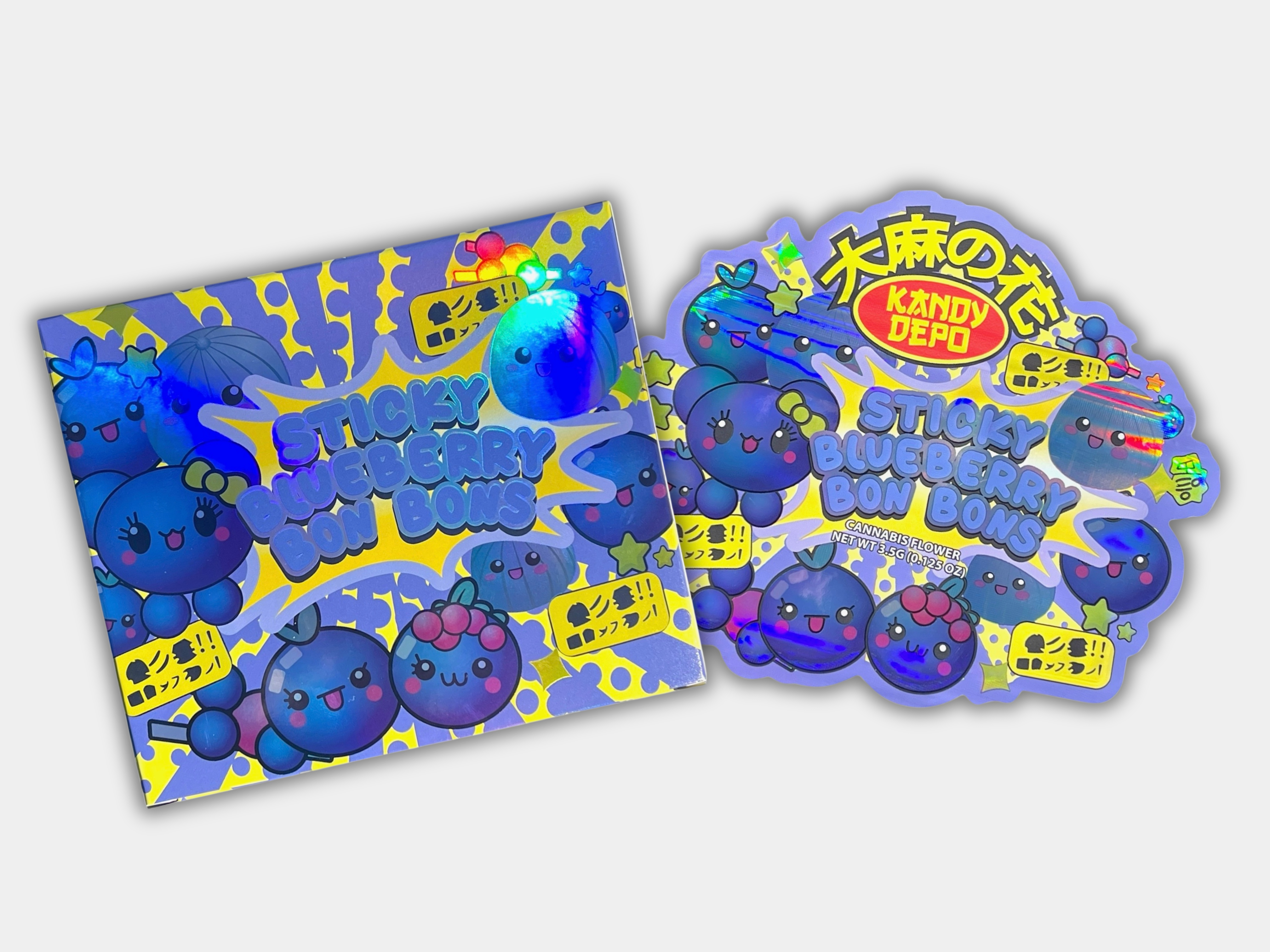 Sticky Blueberry Bon Bons 3.5 g Mylar Bag with BOX | Smell Proof ...