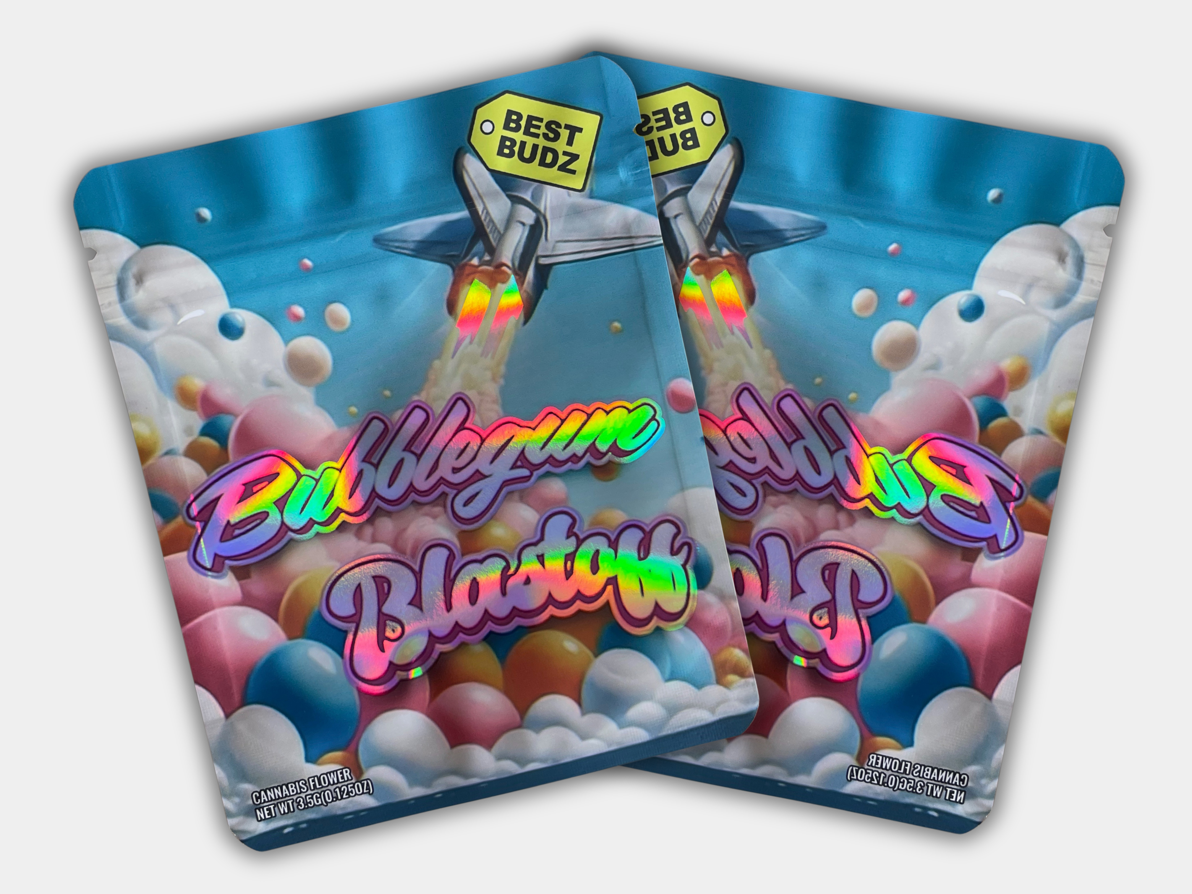 Bubblegum Blastoff Mylar Bag 3.5 Grams | Smell Proof – Gorilla Boyz Inc