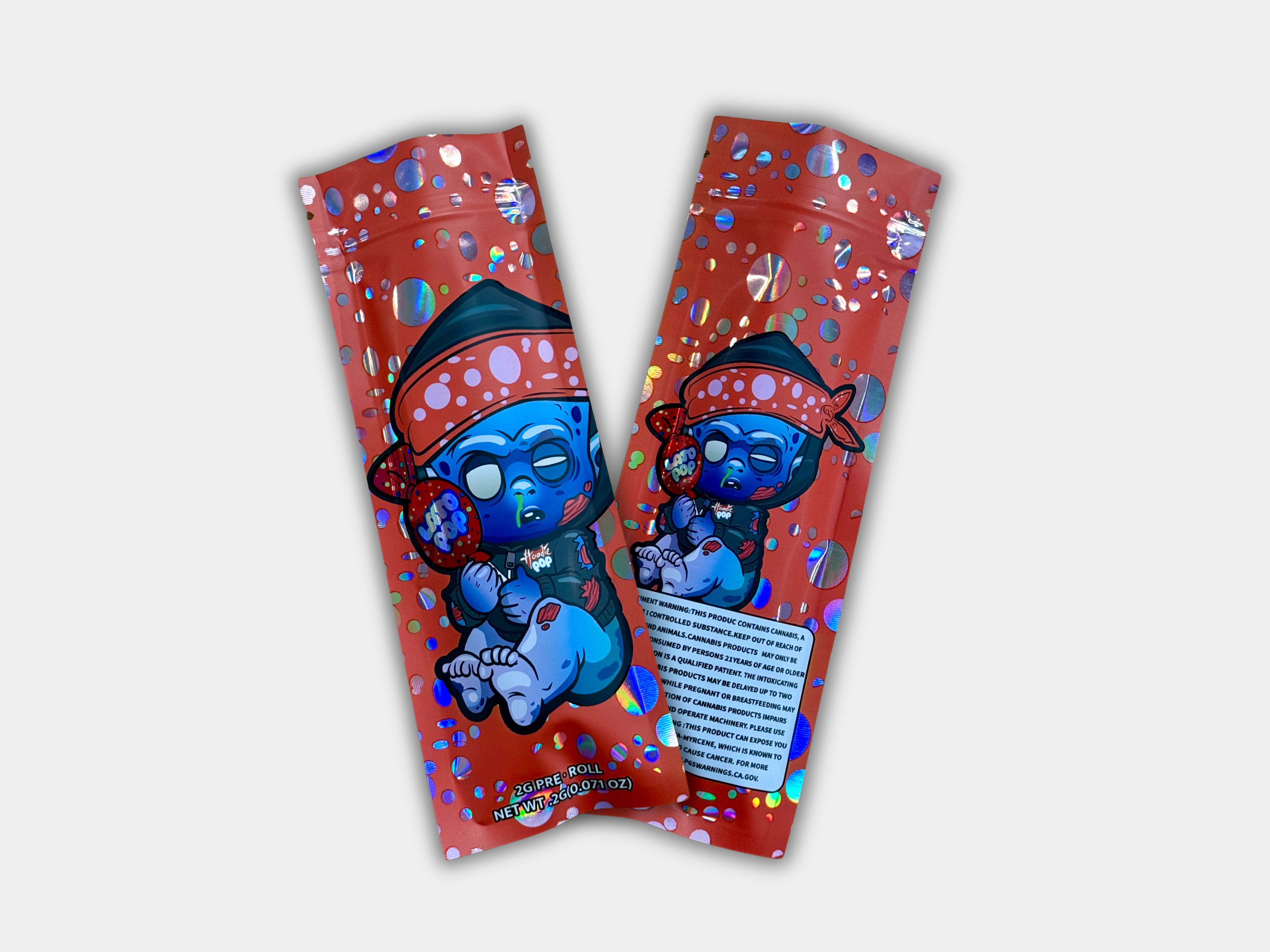 ICFMF Lato Pop Holographic Empty Pre Roll Packaging 2 Grams | Smell ...