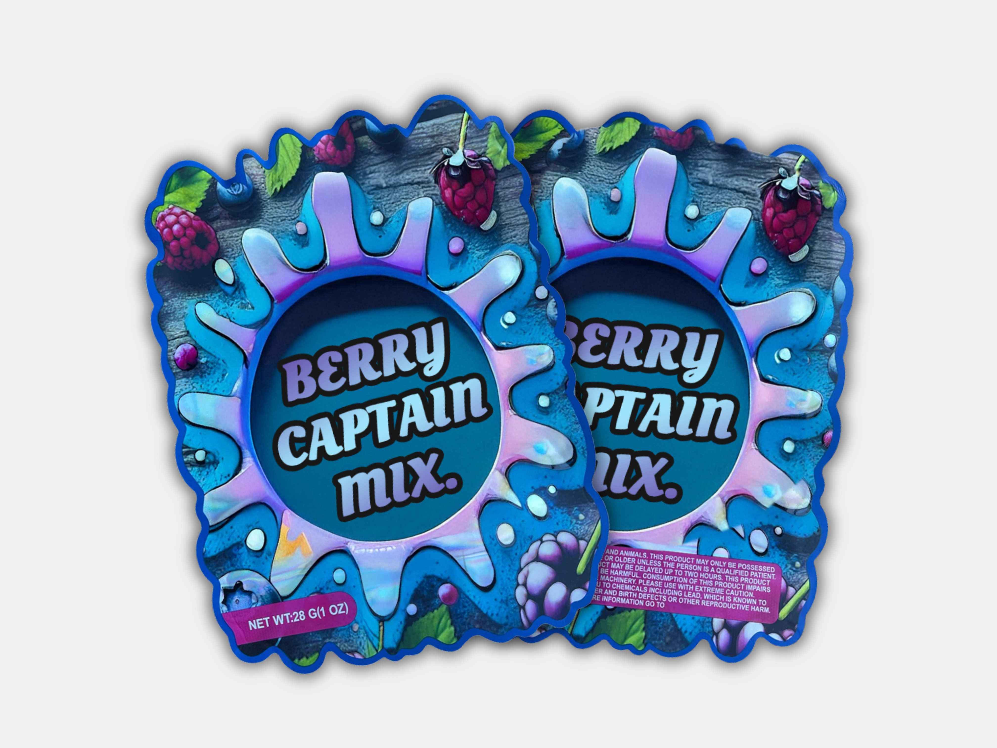 Berry Captain Mix 28G (1oz) Mylar Bag | Smell-Proof & Resealable ...