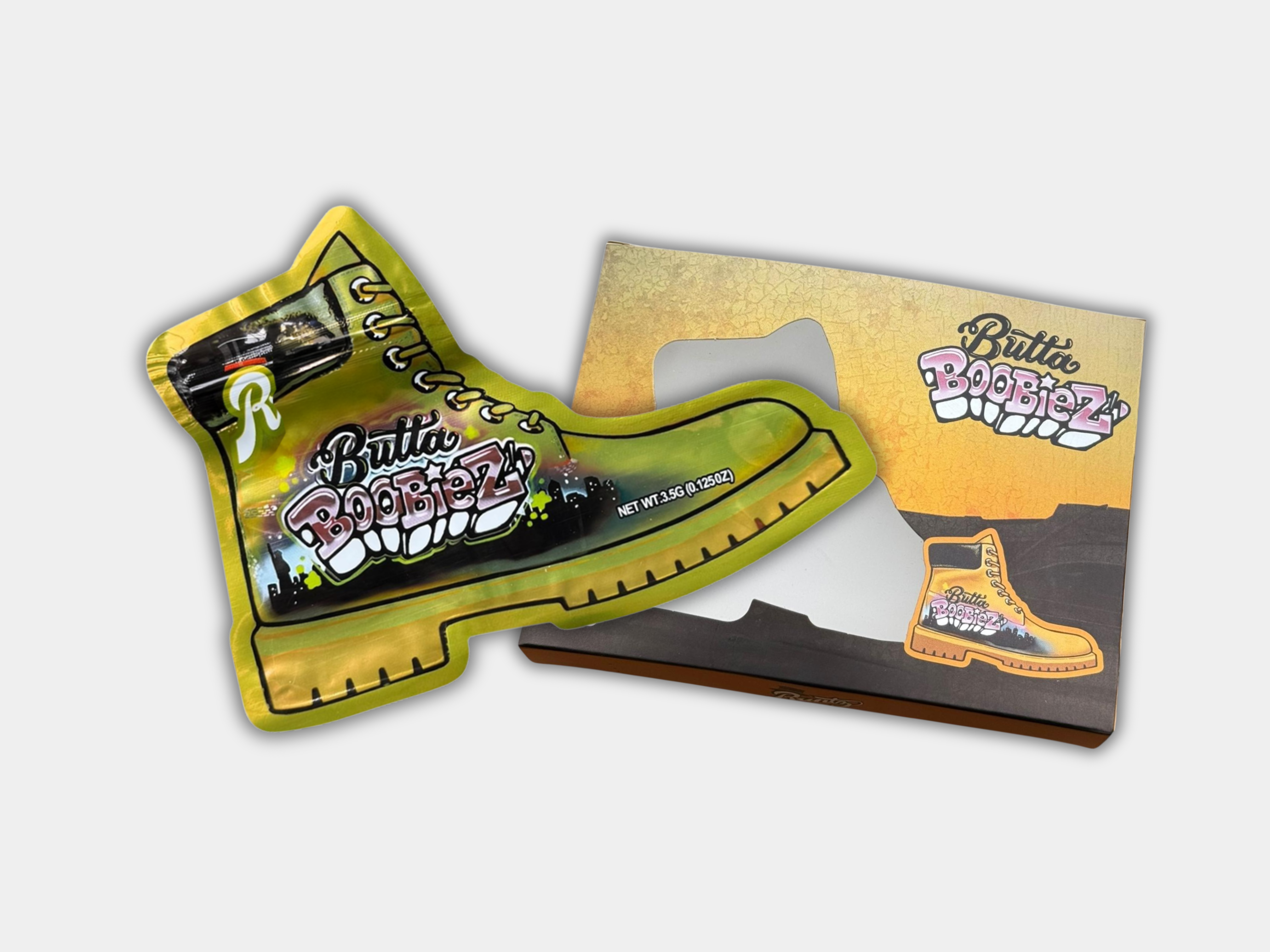Butta Boobiez Mylar Bag + Box | 3.5G Combo – Gorilla Boyz Inc