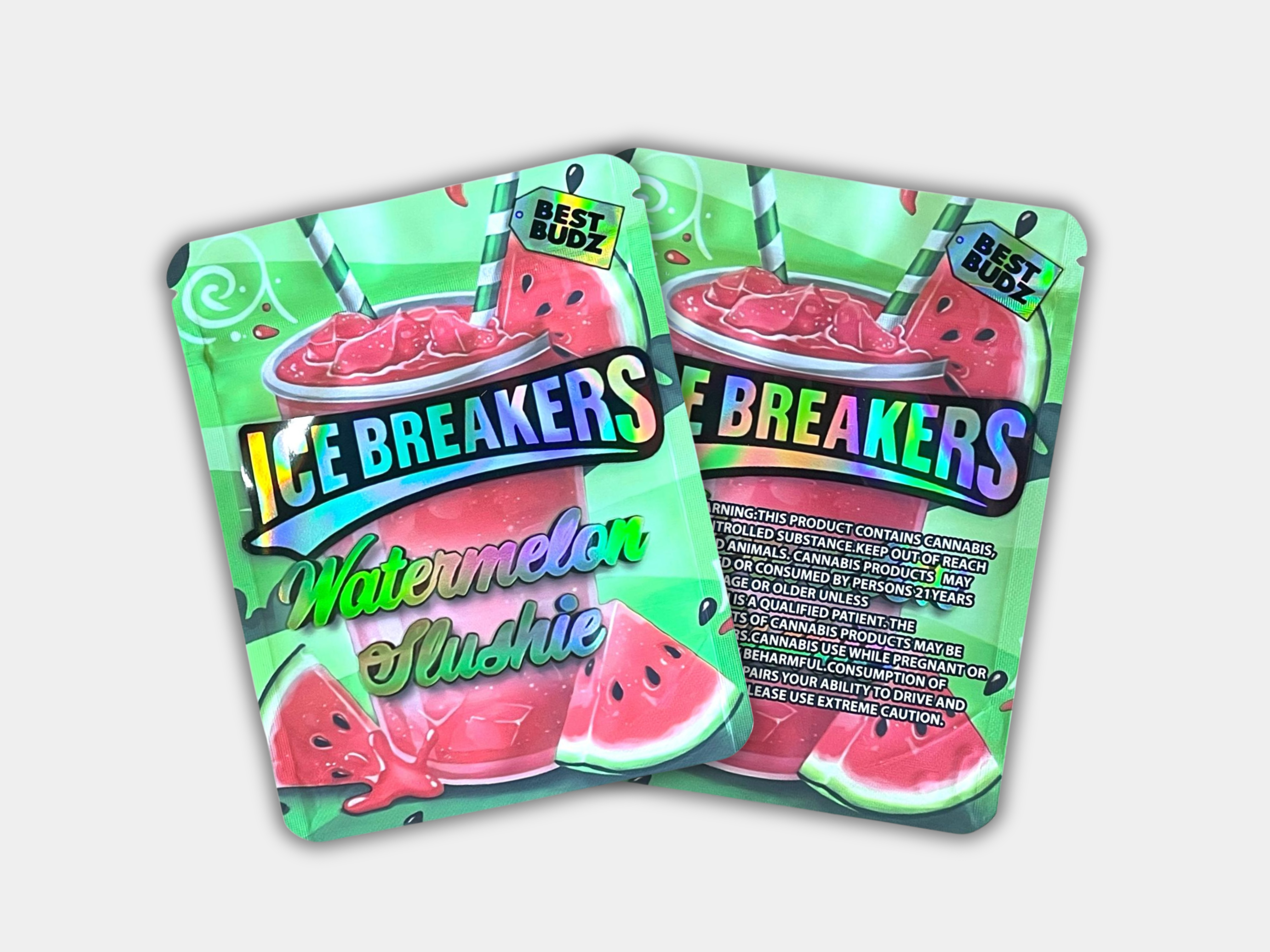 Ice Breakers Watermelon Slushie 3.5G Mylar Bag | Premium Smell-Proof ...