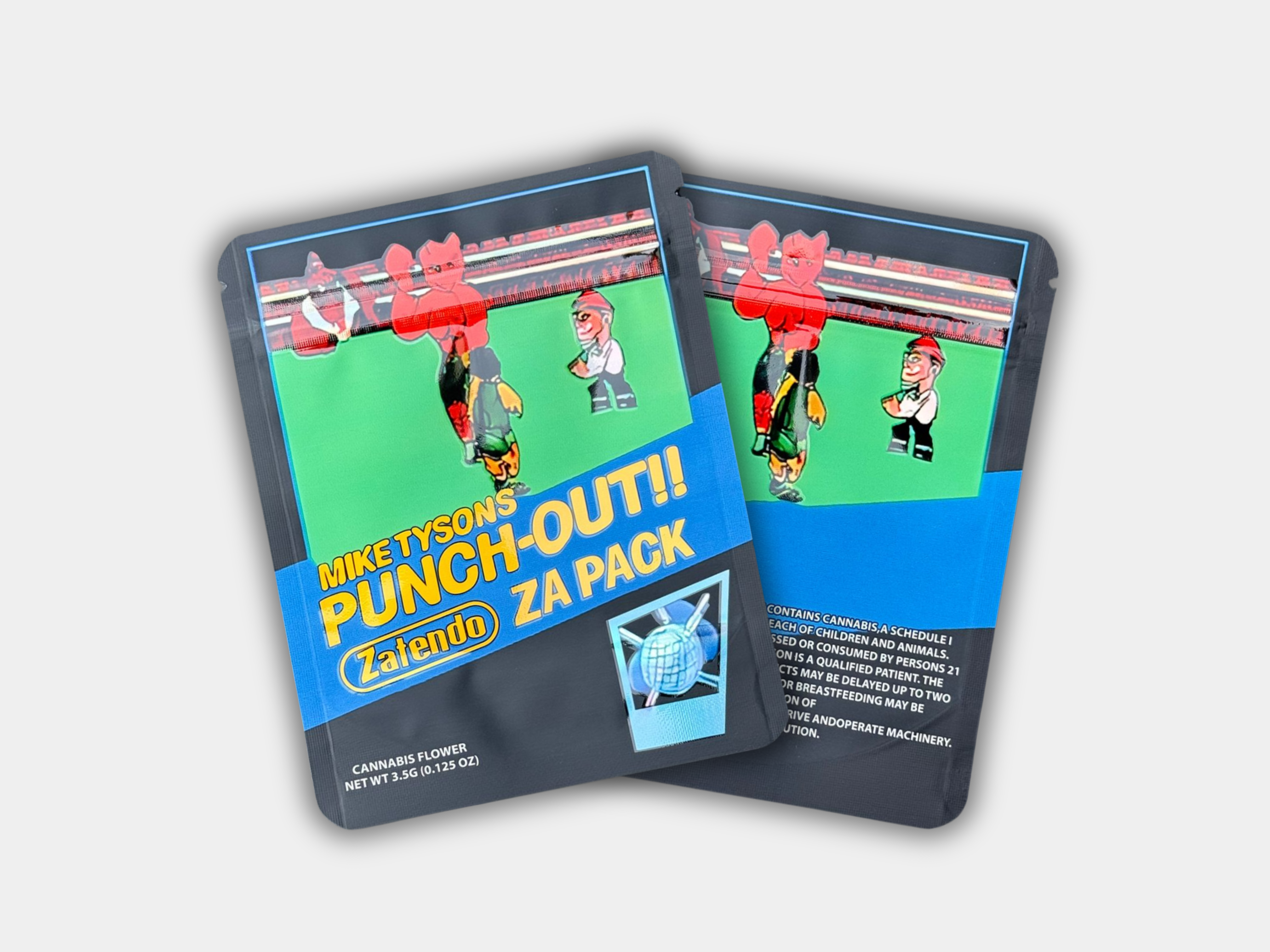 Mike Tyson’s Punch-Out!! (Zatendo) 3.5G Mylar Bag | Smell-Proof ...