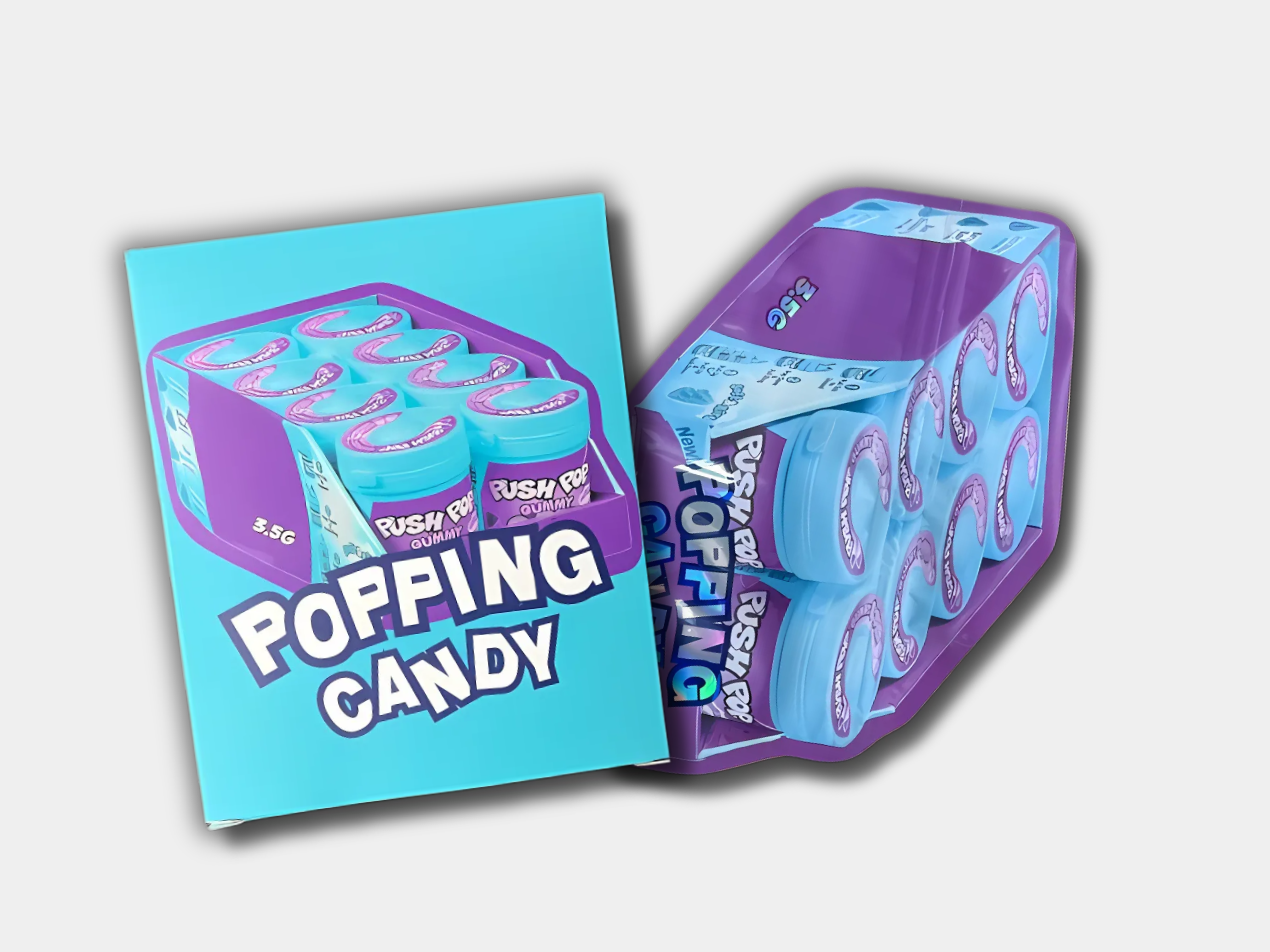 Popping Candy 3.5g Mylar Bag with BOX | Smell Proof – Gorilla Boyz Inc