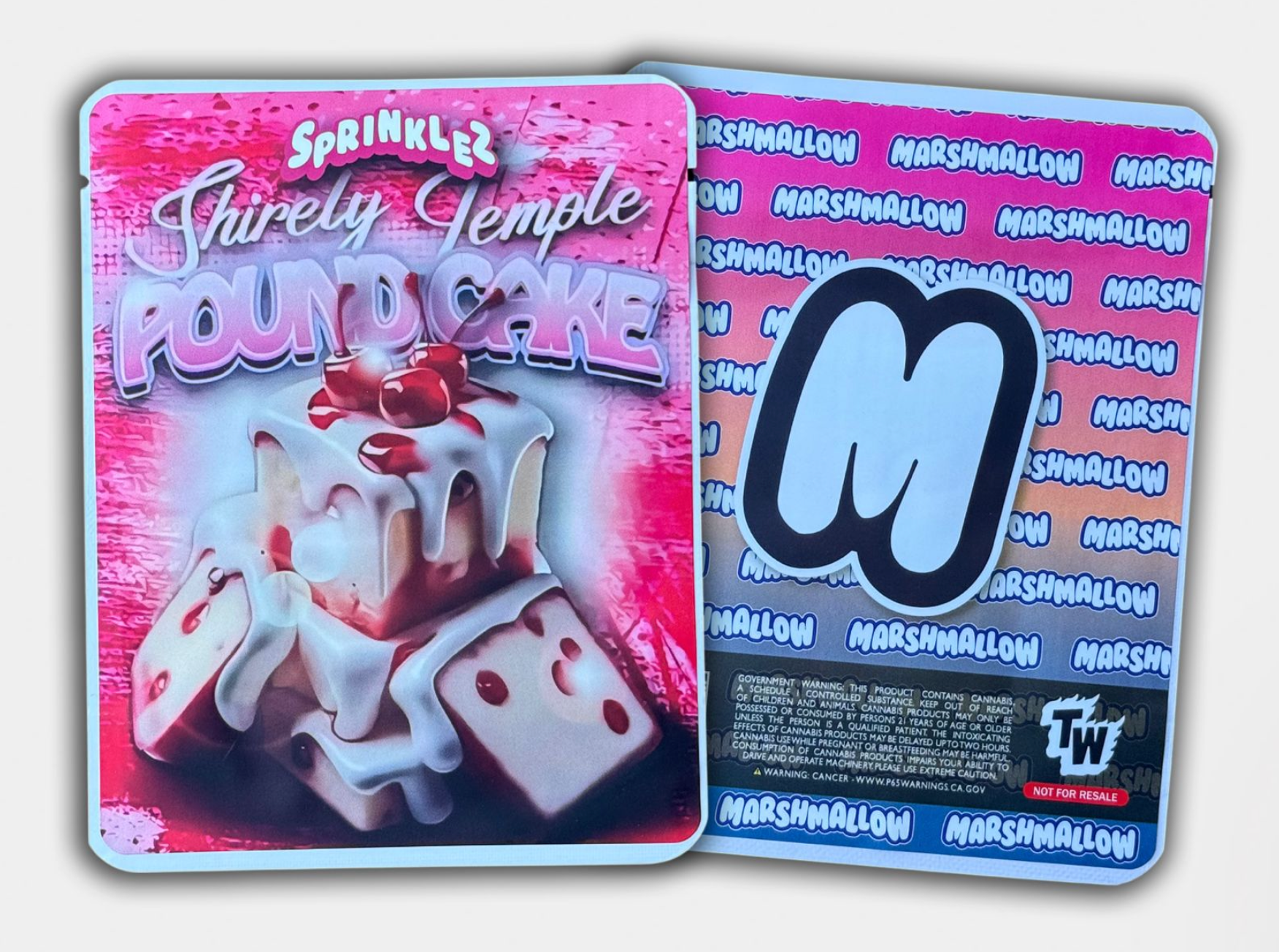Shirley Temple Pound Cake 3.5G Sprinkelz Mylar Bag | Label ...