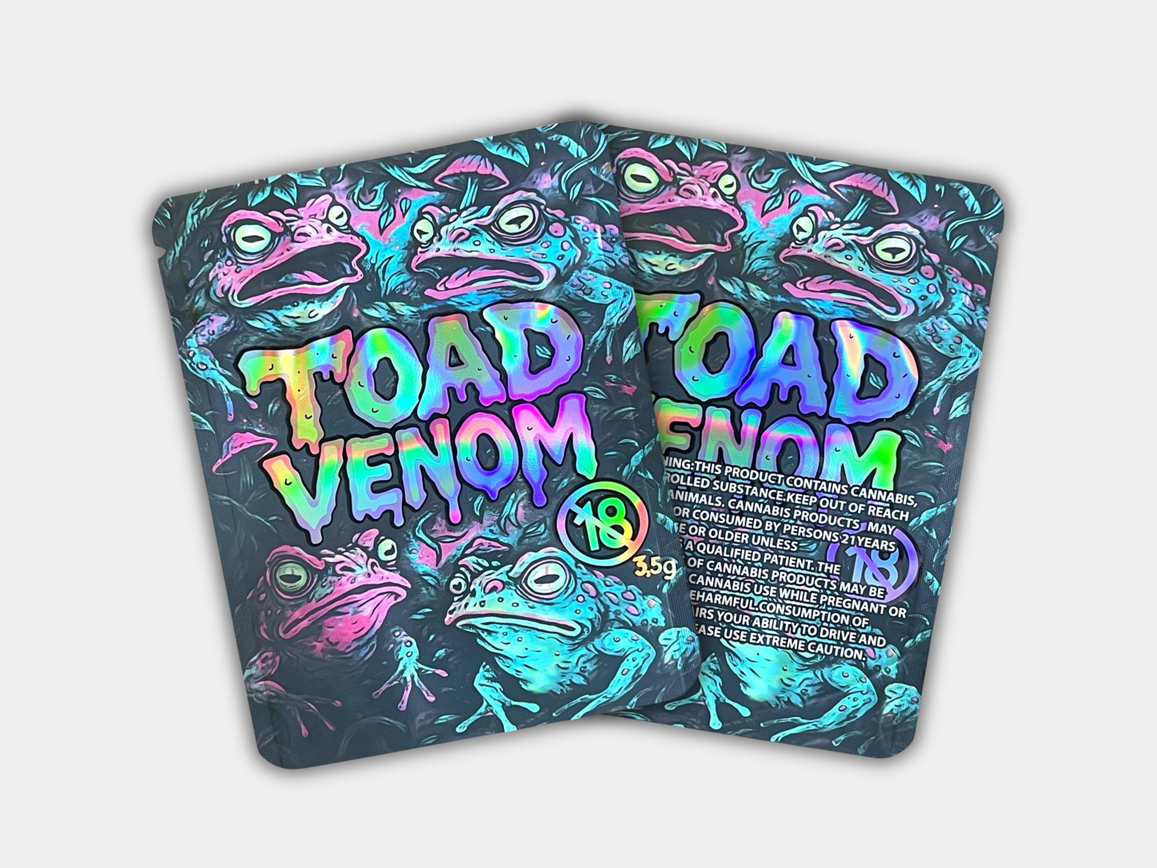 Toad Venom 3.5G Mylar Bag | Premium Smell-Proof Packaging – Gorilla ...