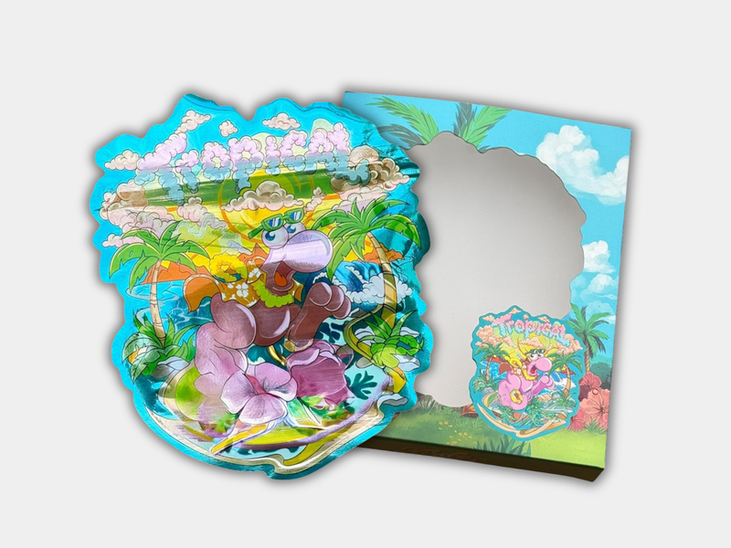 Tropical Mylar Bag + Matching Box | 3.5G Combo – Gorilla Boyz Inc