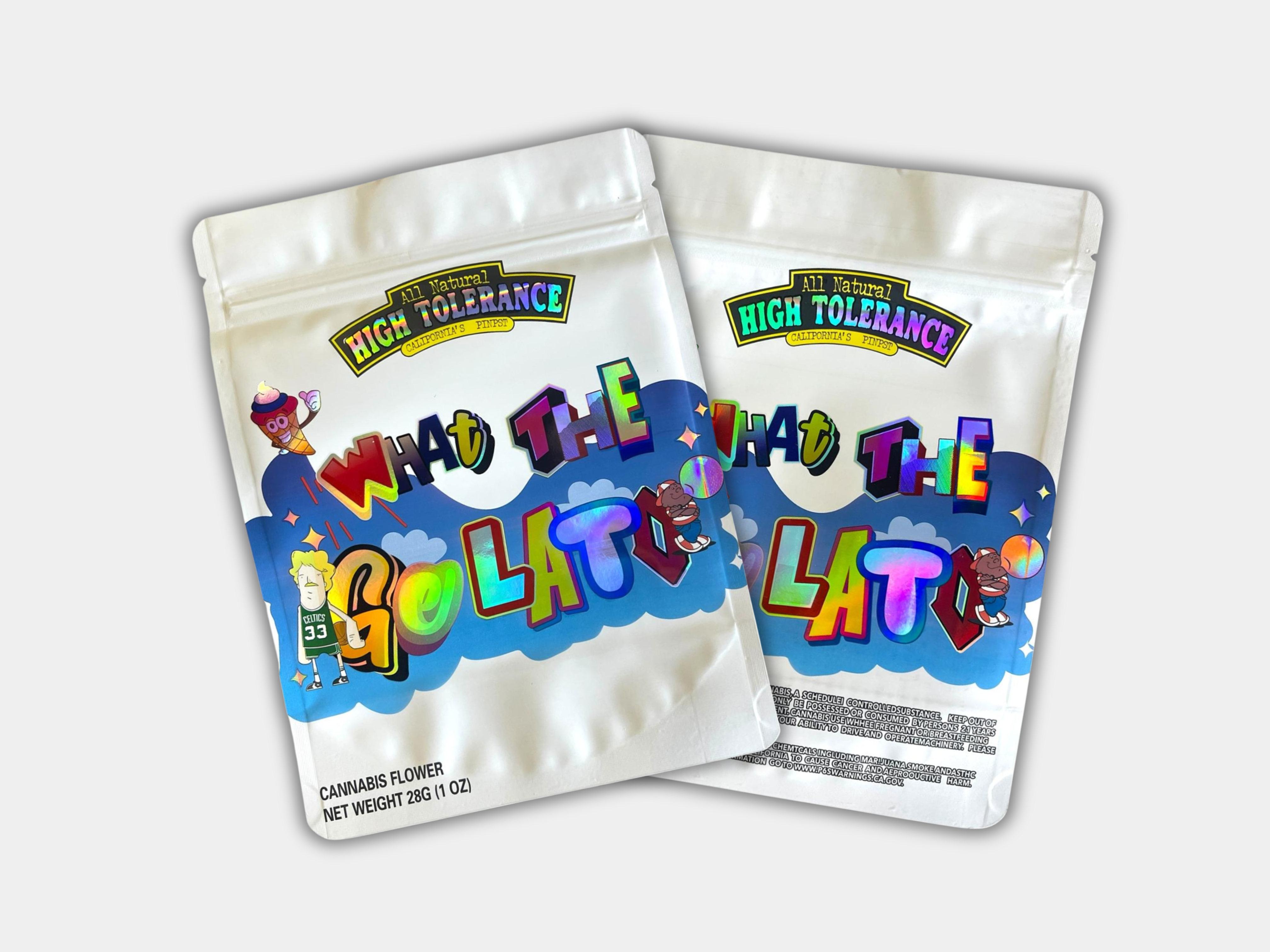 High Tolerance What The Gelato 28G (1oz) Mylar Bag | Smell-Proof ...