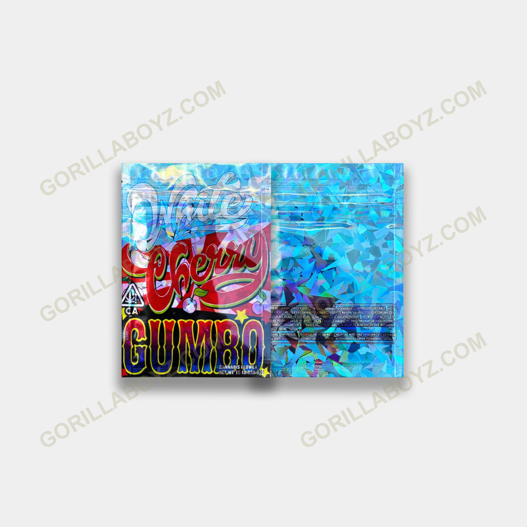 Mylar Bags 1 Gram White Cherry Gumbo | Smell-Proof Ziplocks – Gorilla ...