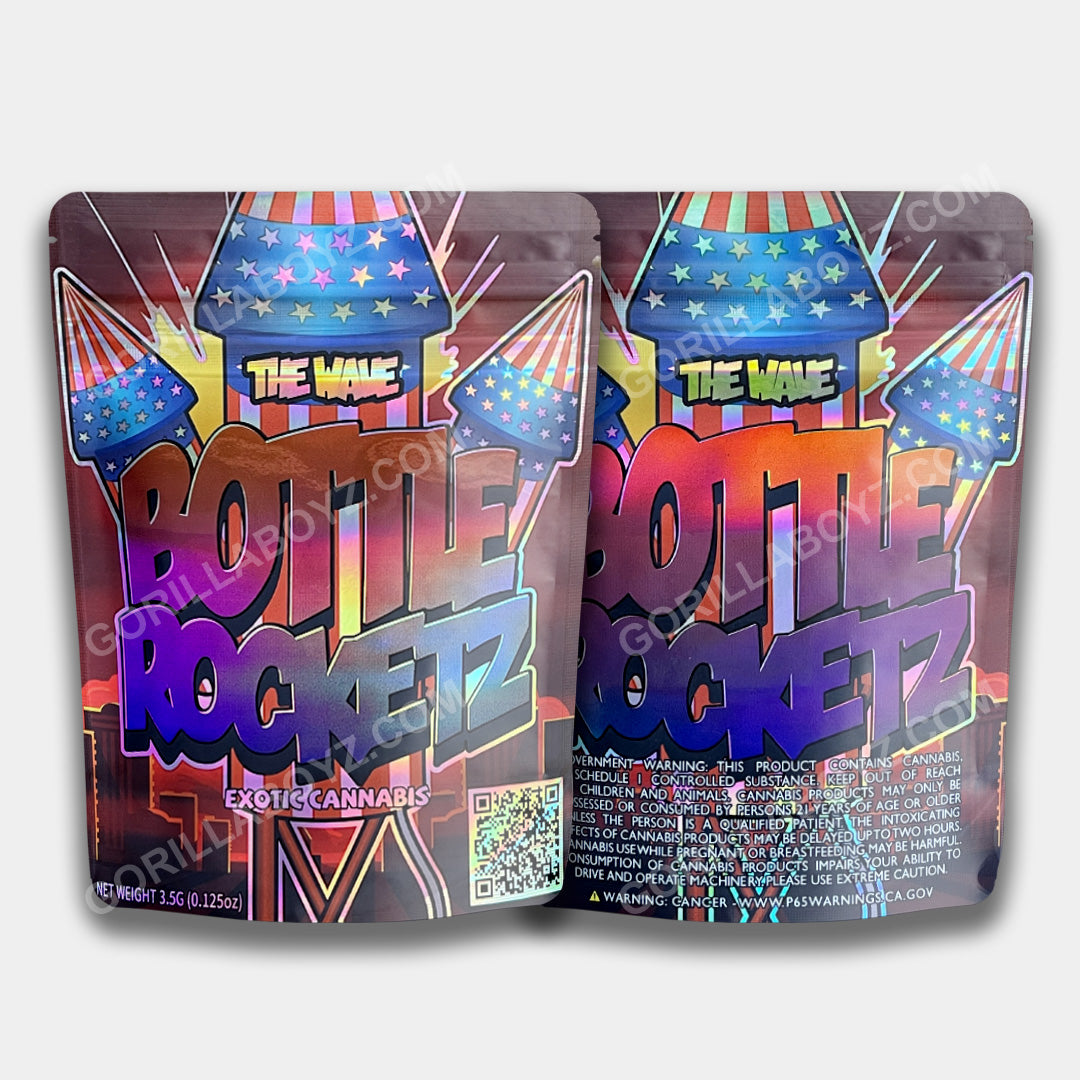 Bottle Rocketz Mylar Bag 3.5 Grams | Moisture Resistant Ziplocks ...