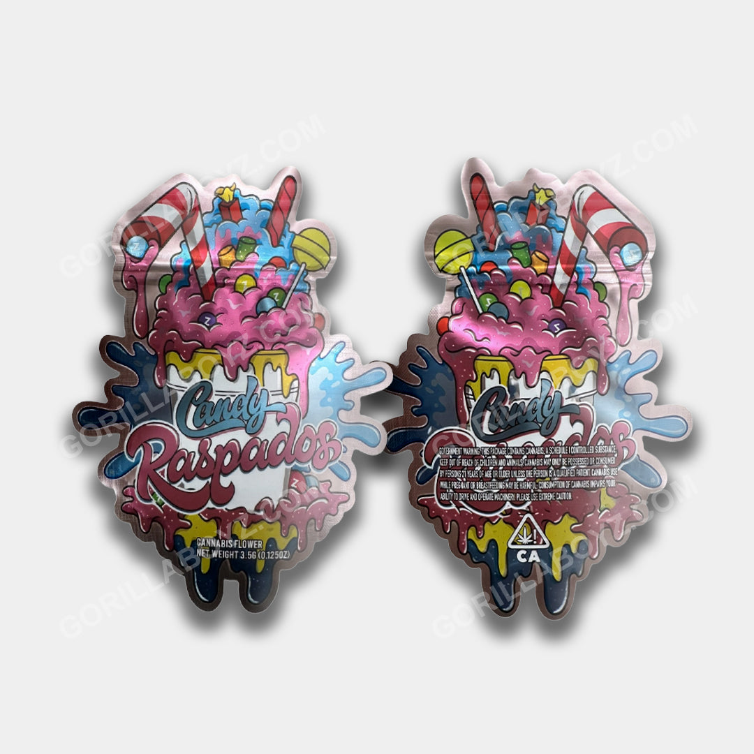 Candy Raspados Mylar Bag 3.5 Grams | Moisture Resistant Ziplocks ...