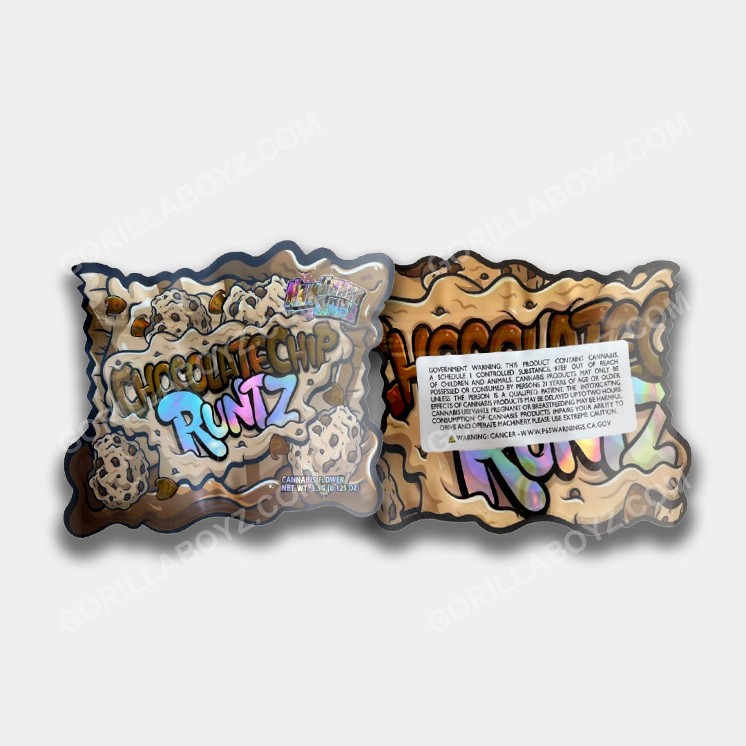 Chocolate Chip Runtz Mylar Bag 3.5 Grams | Smell Proof – Gorilla Boyz Inc