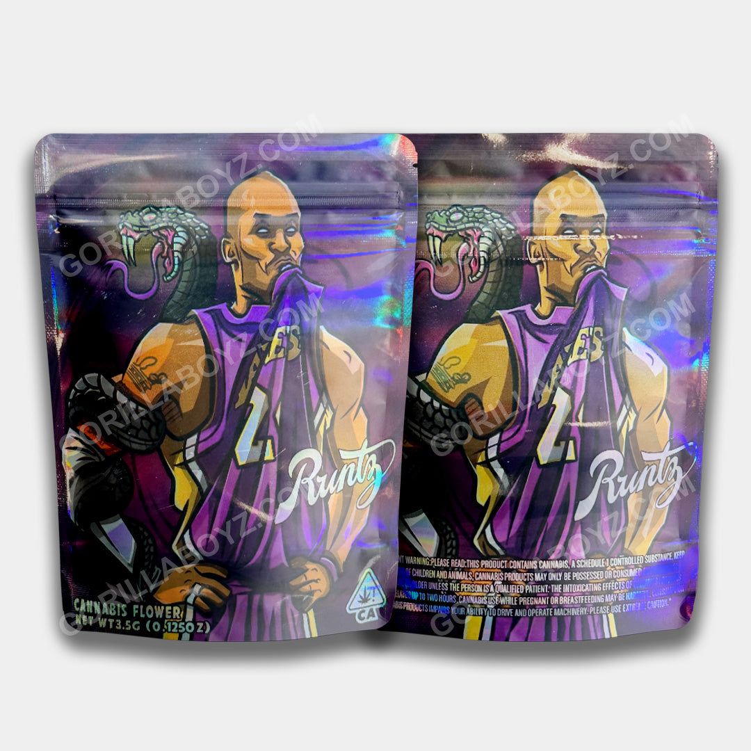 Black Mamba Mylar Bag 3.5 Grams | Smell-Proof Ziplocks – Gorilla Boyz Inc