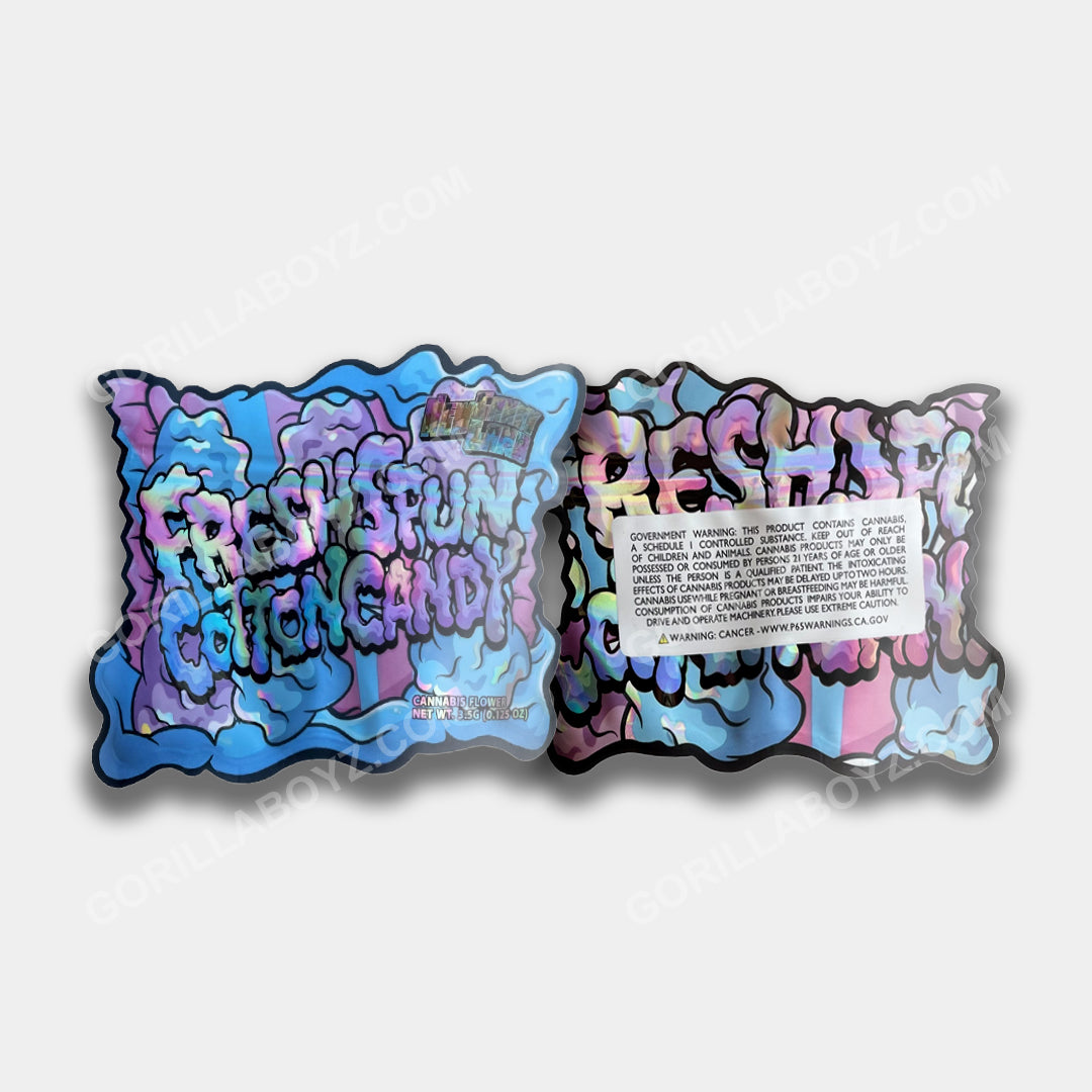 Fresh Spun Cotton Candy Mylar Bag 3.5 Grams | Smell Proof – Gorilla ...