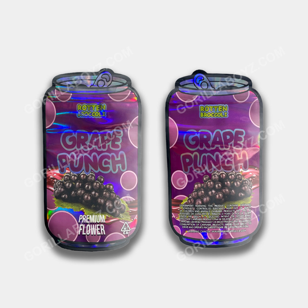 Grape Punch Mylar Bag 3.5 Grams | Moisture Resistant Ziplocks – Gorilla ...
