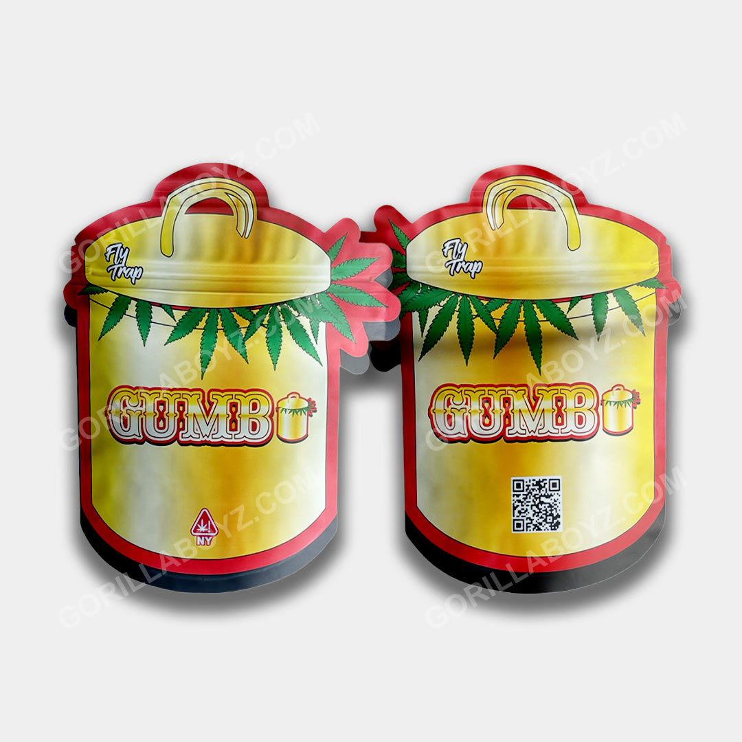 Gumbo Pot Mylar Bag 3.5 Grams | Smell Proof Ziplocks – Gorilla Boyz Inc
