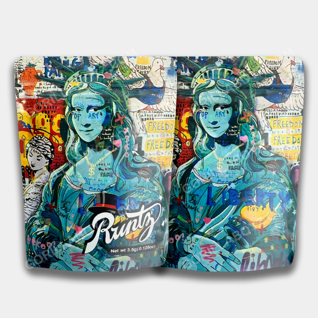 Liberty Runtz Mylar Bag 3.5 Grams | Smell Proof – Gorilla Boyz Inc