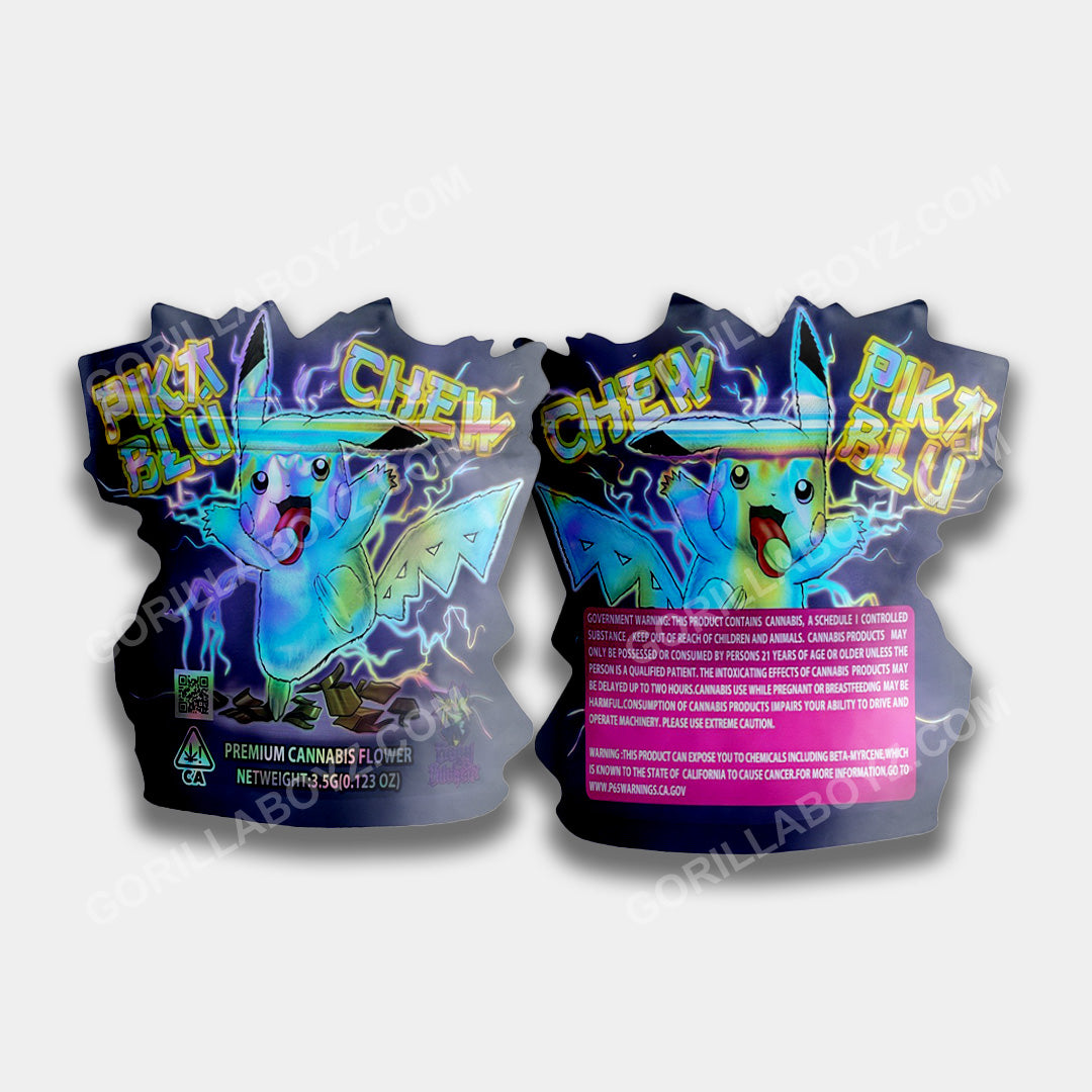 Mylar Bags 3.5 Grams Pikachew | Smell-Proof Ziplocks – Gorilla Boyz Inc