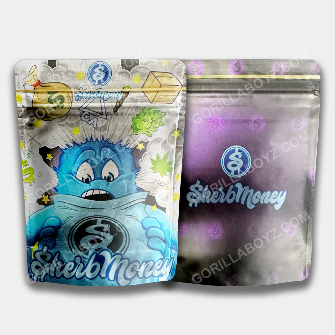 Sherb Money Holographic Mylar Bag 3.5 Grams | Smell-Proof – Gorilla ...