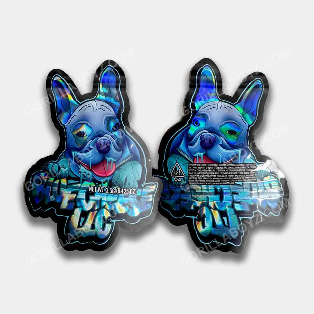 Mylar Bag 3.5 Grams Design Blue Cheese | Smell Proof Baggies – Gorilla ...