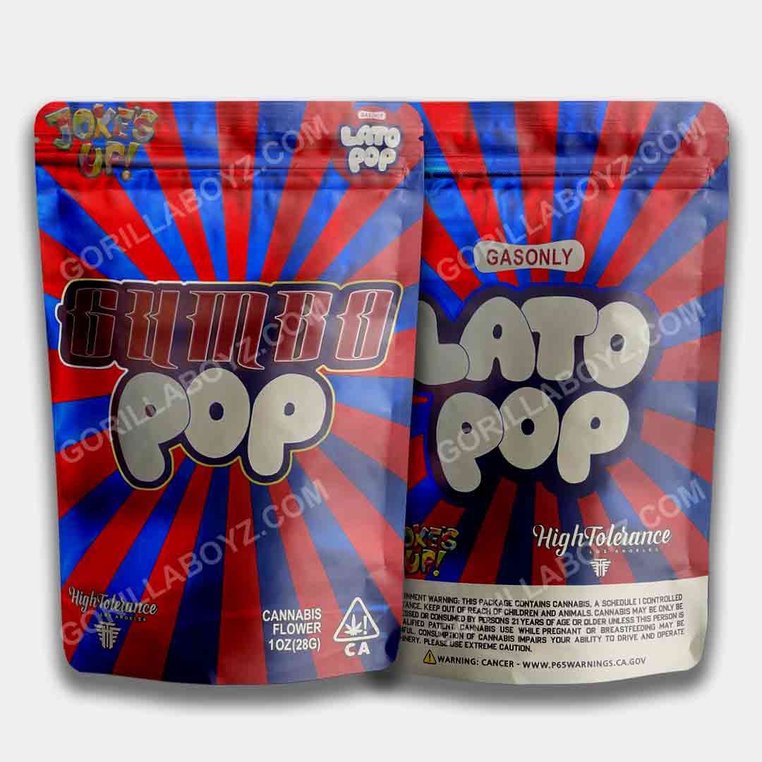 Mylar Bags 1 oz Gumbo Pop | Maximize Product Freshness – Gorilla Boyz Inc