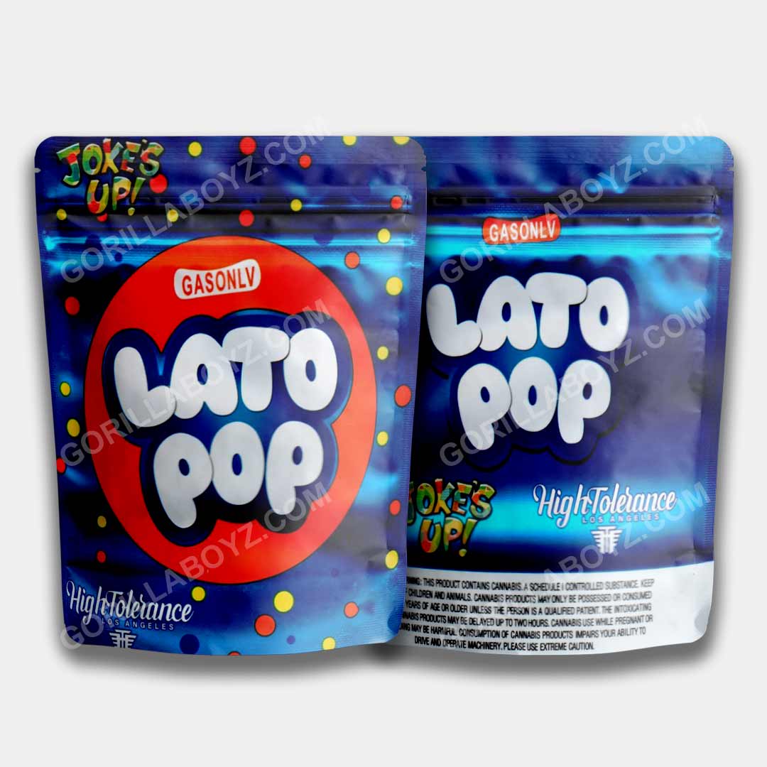 Mylar Bags 3.5 Grams Lato Pop Blue | Maximize Product Freshness ...