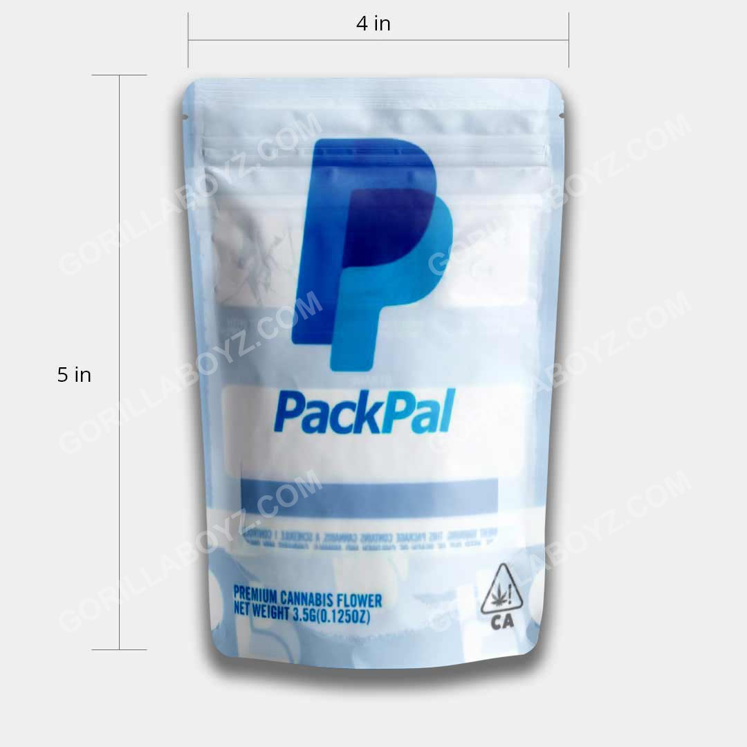 Mylar Bags 3.5 Grams PackPal | Smell Proof Ziplock Packaging – Gorilla Boyz Inc