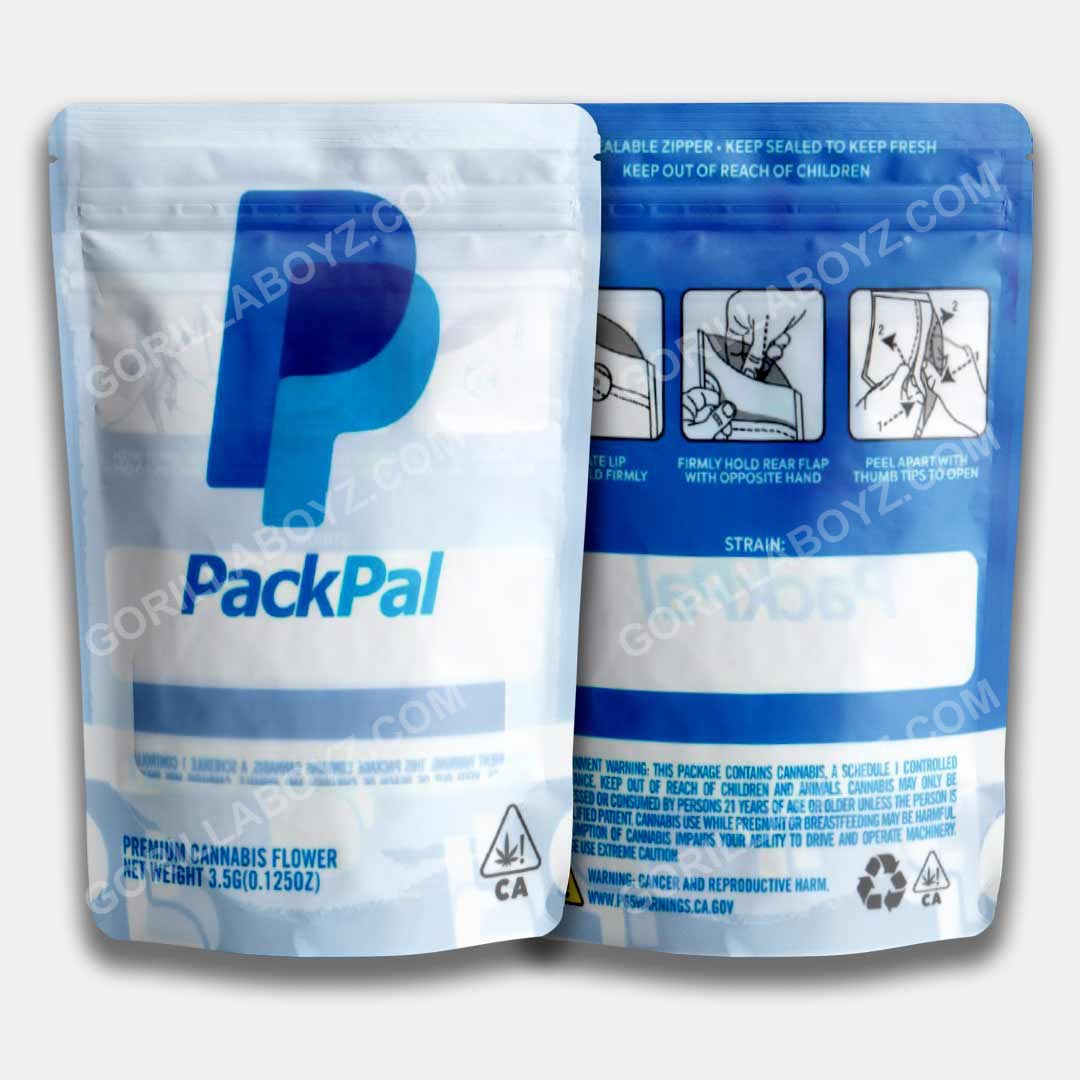 Mylar Bags 3.5 Grams PackPal | Smell Proof Ziplock Packaging – Gorilla ...