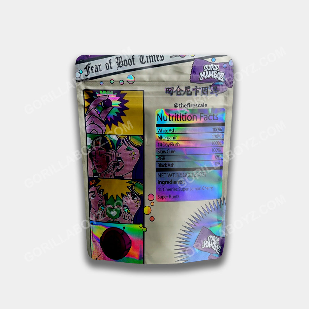 Mylar Bags 3.5 Grams Super Mambaz | Smell-Proof Ziplocks – Gorilla Boyz Inc