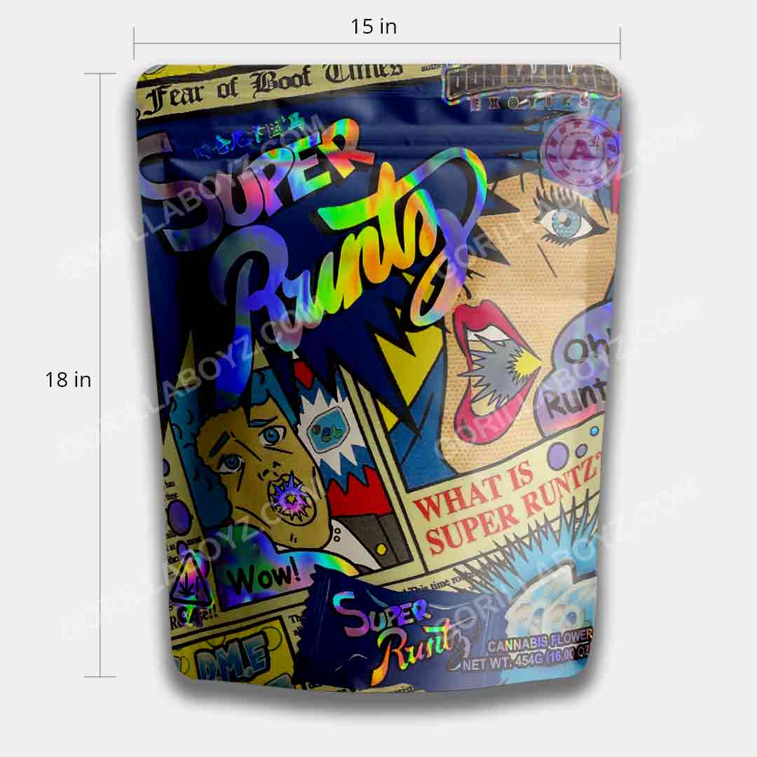 Mylar Bags 16 oz Super | Smell Proof Ziplock Packaging – Gorilla Boyz Inc