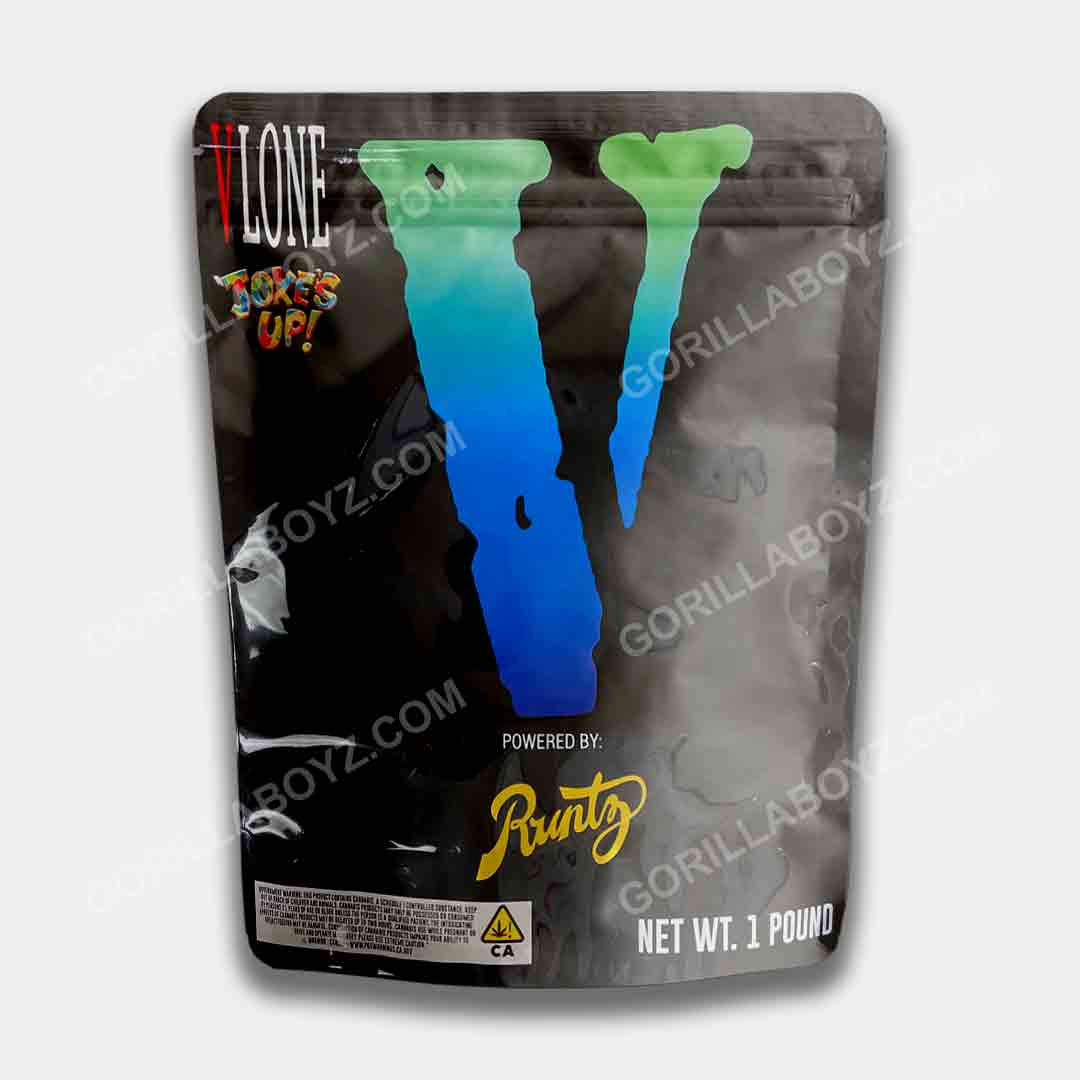Mylar Bags 1 lb 16 oz Vlone | Smell Proof Ziplocks – Gorilla Boyz Inc
